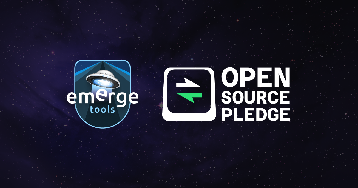 Emerge Tools Blog | Joining the Open Source Pledge